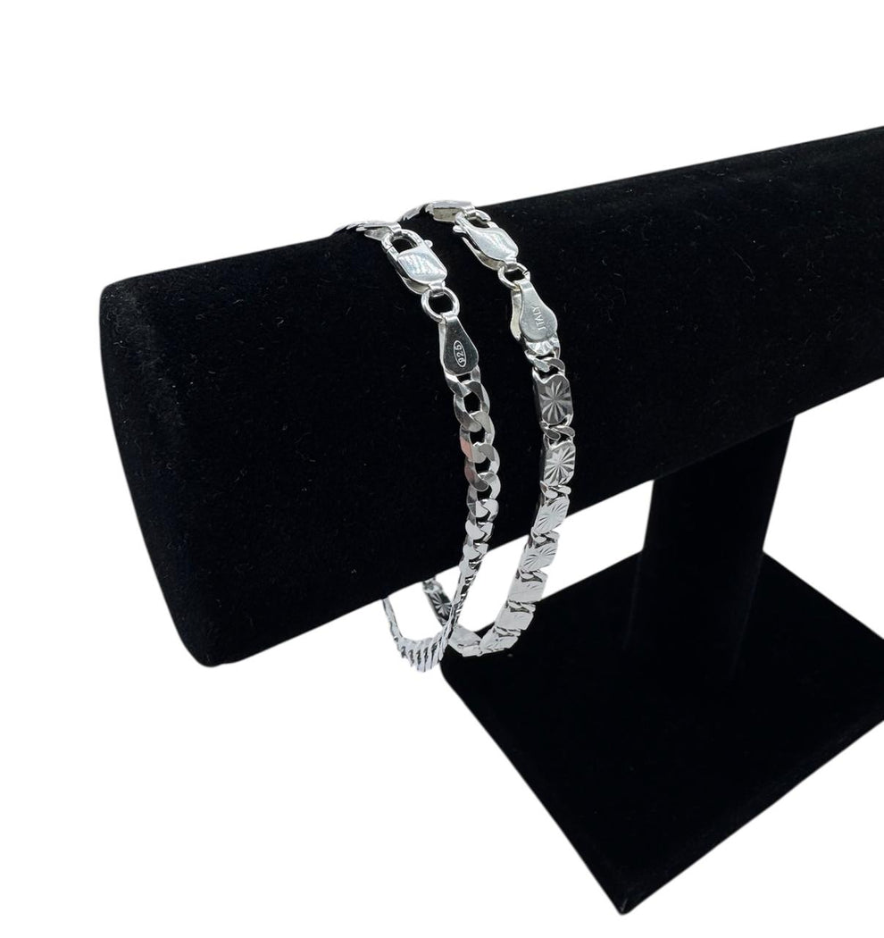 SET DOS PULSERAS HOMBRE PLATA ITALIANA 925 DISEÑOS DIFERENTES – Joyas ...